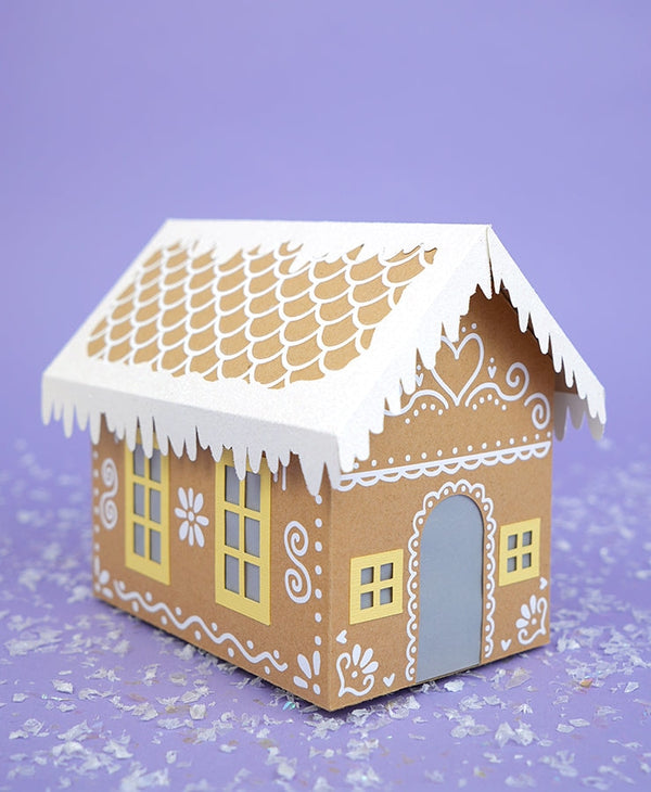 3D Gingerbread House SVG – Happiness is Homemade