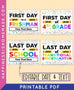 First Day-Last Day of School Editable Signs – Happiness is Homemade
