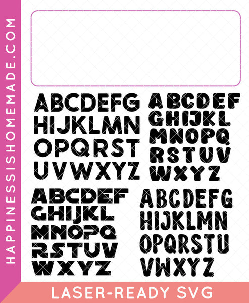Name Puzzle Laser SVG – Happiness is Homemade