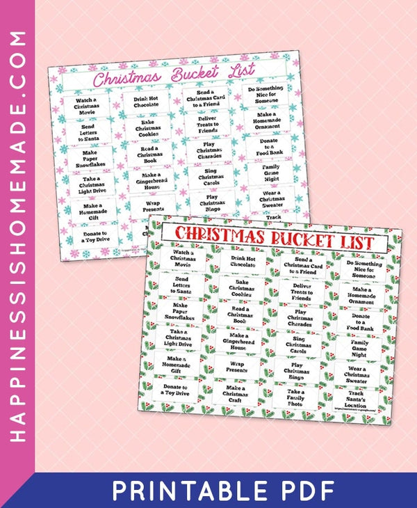 Christmas Bucket List – Happiness is Homemade