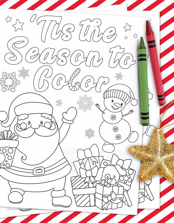 Christmas Coloring Pages – Happiness is Homemade