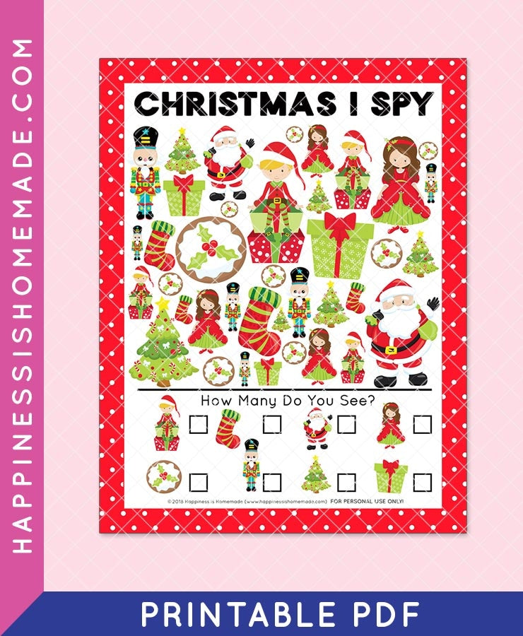 Christmas I-Spy – Happiness is Homemade