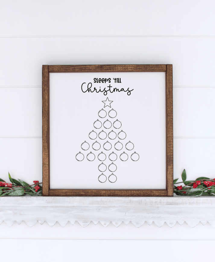 Christmas Tree Countdown SVG – Happiness is Homemade