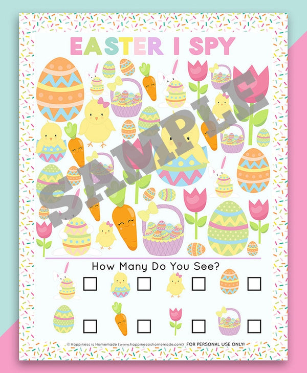 Easter I-Spy – Happiness is Homemade