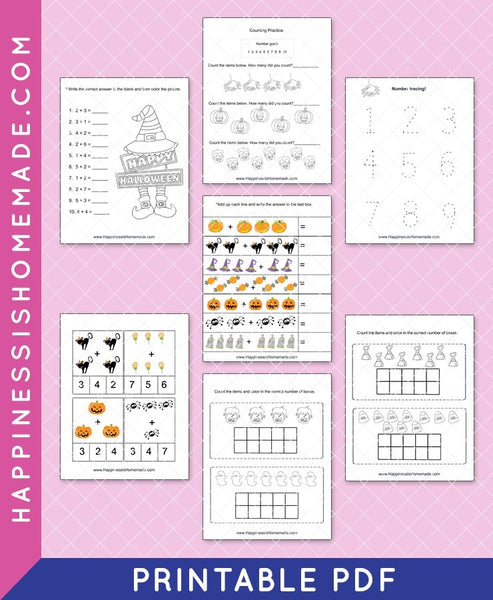 Halloween Math Pack – Happiness is Homemade