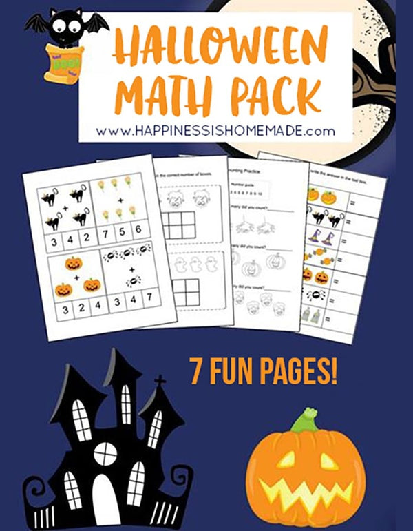 Halloween Math Pack – Happiness is Homemade