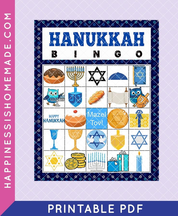 Hanukkah Bingo – Happiness is Homemade
