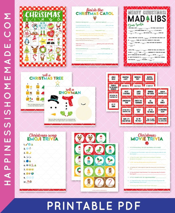 MEGA Christmas Party Games Bundle – Happiness is Homemade