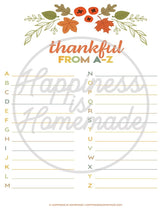 MEGA Thanksgiving Games & Activities Bundle – Happiness is Homemade