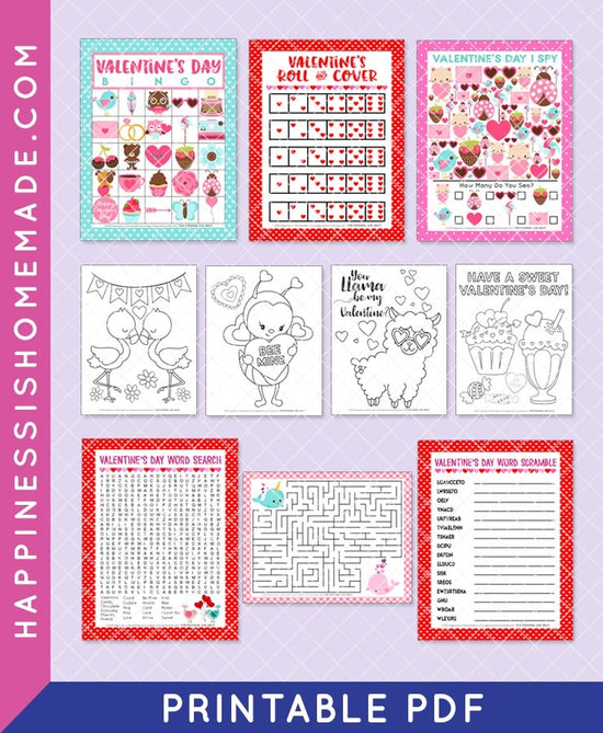 MEGA Valentine's Day Games & Activities Bundle – Happiness is Homemade