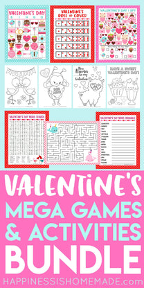 MEGA Valentine's Day Games & Activities Bundle – Happiness is Homemade