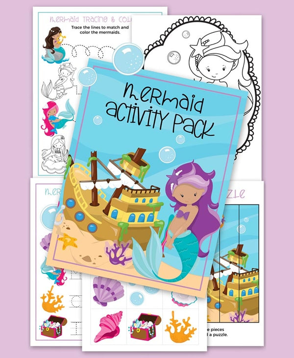 Mermaid Activity Pack – Happiness is Homemade