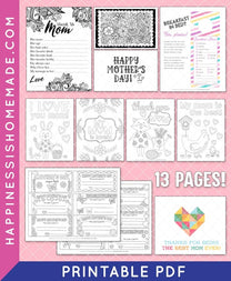Mother's Day Activities Bundle – Happiness is Homemade