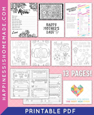 Mother's Day Activities Bundle – Happiness is Homemade