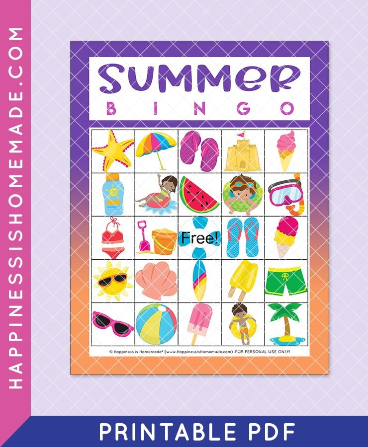 Summer Bingo – Happiness is Homemade
